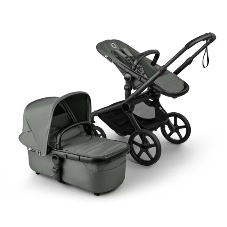 Köp Bugaboo Fox 5 Renew Black/Forest Green på Köpbarnvagn